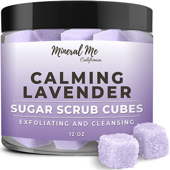 Lavender Body Scrub Cubes - Mineral Me California