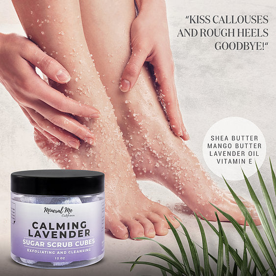 Lavender Body Scrub Cubes - Mineral Me California