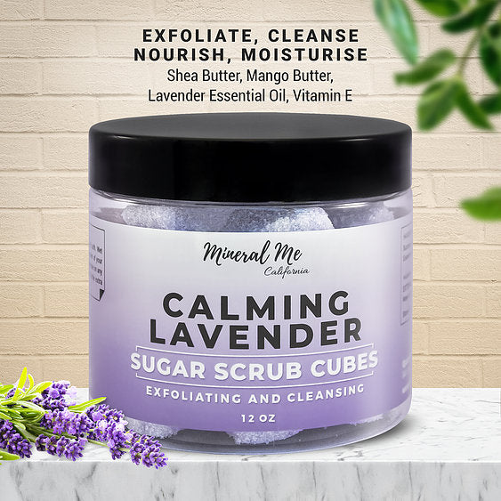 Lavender Body Scrub Cubes - Mineral Me California
